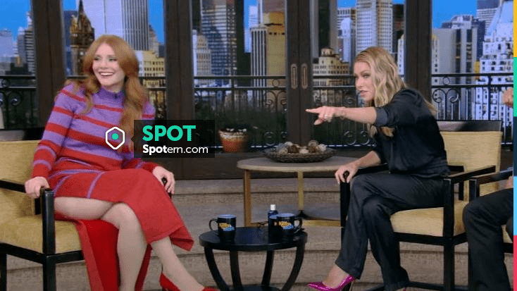 Rabanne Striped Metallic Knit Maxi Dress worn by Bryce Dallas Howard as ...