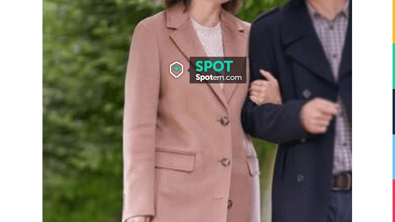 Women Wool Pink Coat of Lily (Erica Durance) in A Scottish Love Scheme ...