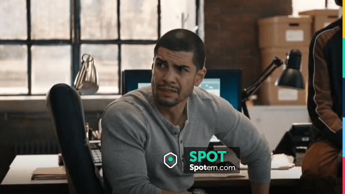 Banana Republic Ribbed Knit Henley worn by Detective Bobby Reyes (Rick ...