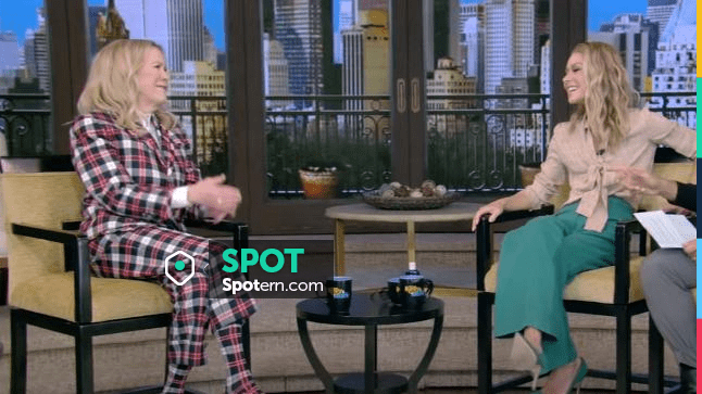 Thom Browne Tartan Pants worn by Catherine O'Hara as seen in LIVE with ...