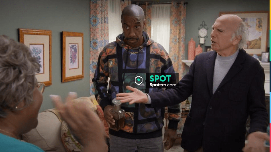 Chinatown Marken All Over Print­ed Hood­ie worn by Leon Black (J. B ...