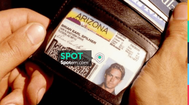 Licencia de conducir de Brian O'Conner (Paul Walker) en Fast and ...