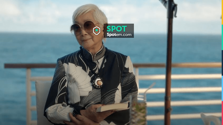 Chloe Carlina Round Sunglasses worn by Celia (Lisa Lu) as seen in Death ...