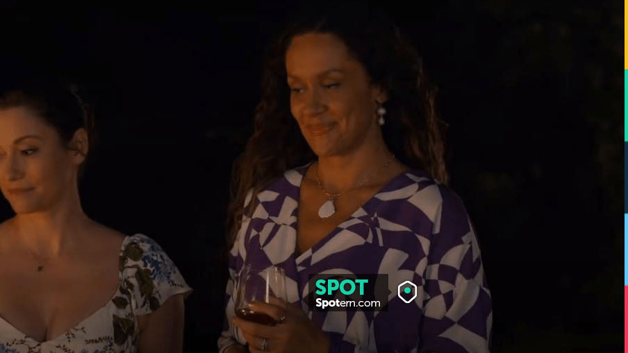 Zara Ruched Printed Top worn by Monica Hill (Samora Smallwood) as seen ...