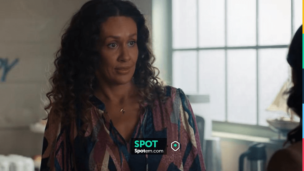 Ba & Sh Wim Tie Neck Blouse worn by Monica Hill (Samora Smallwood) as ...