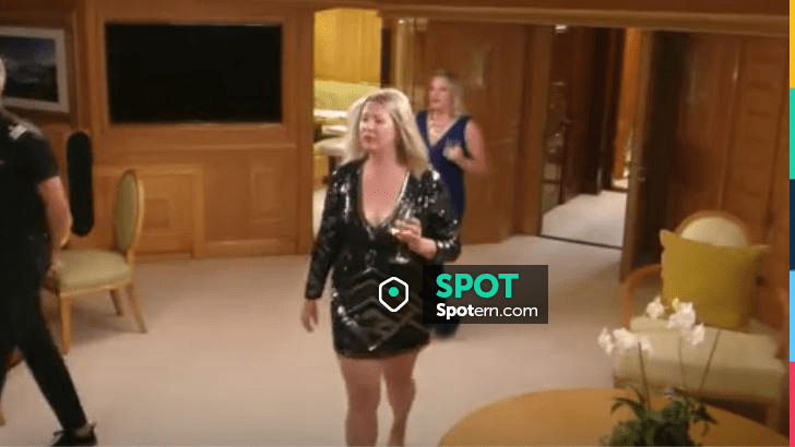 Express Black Se­quin Dress worn by Holly as seen in Below Deck (S11E01 ...