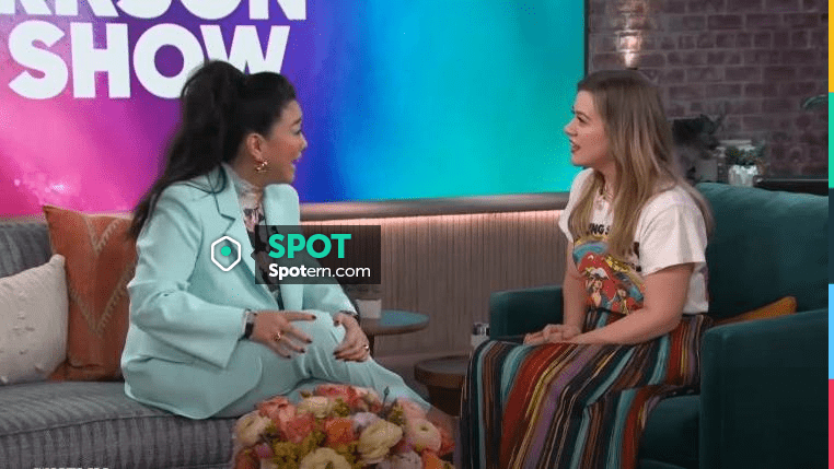 Pinko Light Blue Blazer worn by Sherry Cola as seen in The Kelly ...