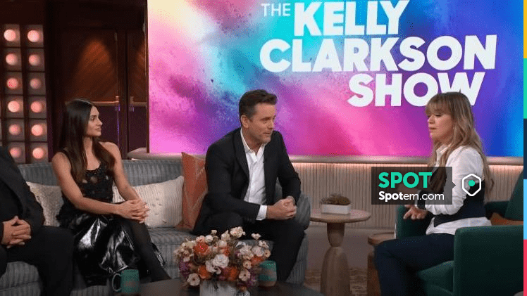 Cinq a Sept Ellery Beaded Trim Shirt worn by Kelly Clarkson as seen in ...