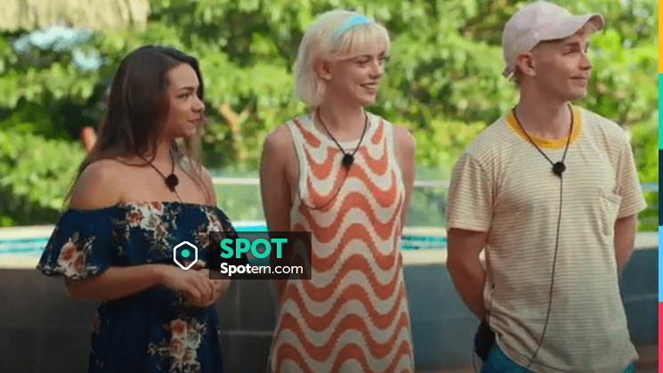 Parisian Flo­ral Maxi Dress worn by Denyse Davis as seen in Couple to ...