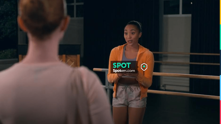 Juicy Couture Orange Full Zip Long Sleeve Youth Hoodie Jacket worn by Cece Parker-Jones (Hailey ...