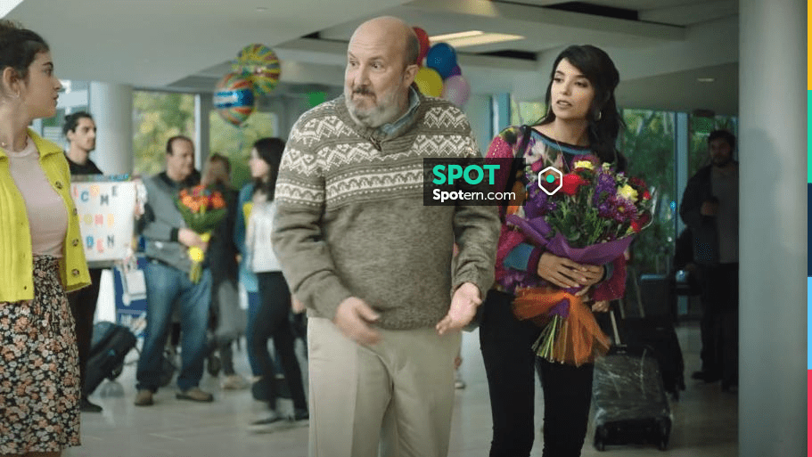 Bl-Nk Contrast Eyelet Pullover worn by Naz (Saba Homayoon) as seen in ...