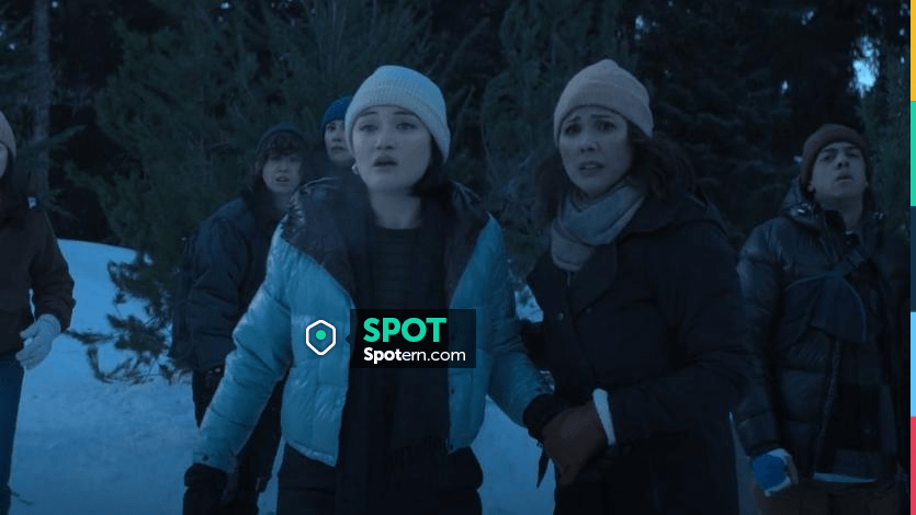 Moncler Bardanette Down Puffer Jacket Green worn by Margot Stokes (Isa ...