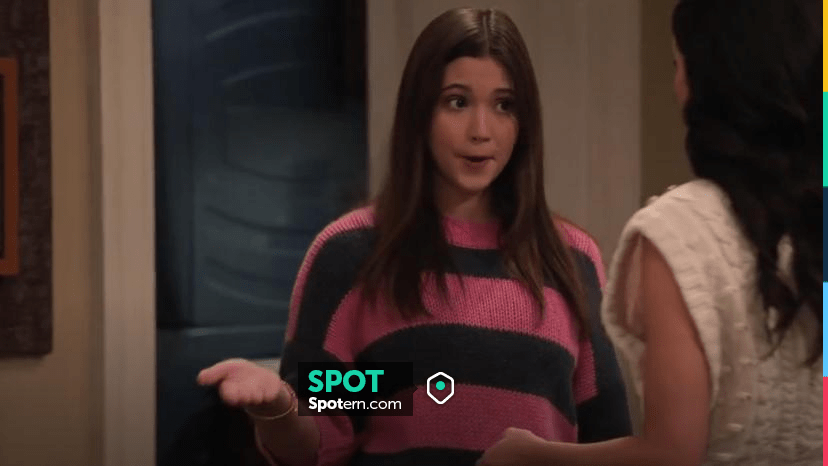 Zadig & Voltaire Bully Cashmere Striped Sweater worn by Grace Kearney (Sofia Capanna) as seen in ...