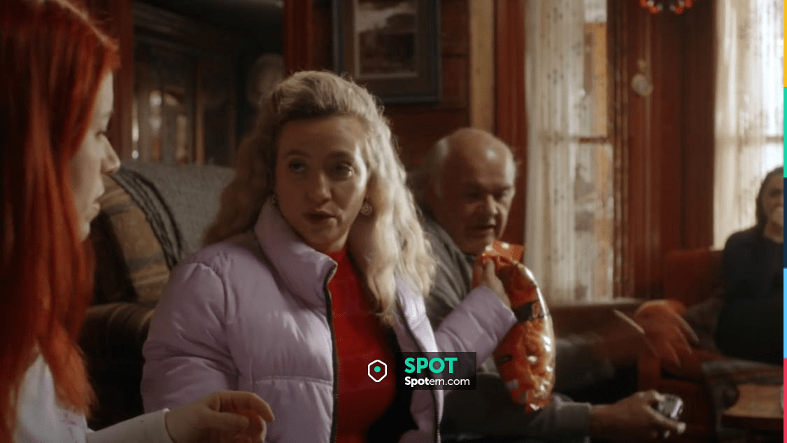 Zara Heart Knit Sweater worn by Deputy Liv Baker (Elizabeth Bowen) as ...