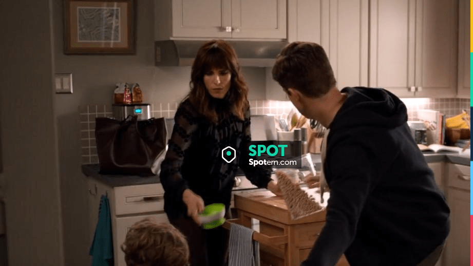 Tory Burch Devore Velvet Polka Dot Sheer Blouse worn by Marina (Karla ...