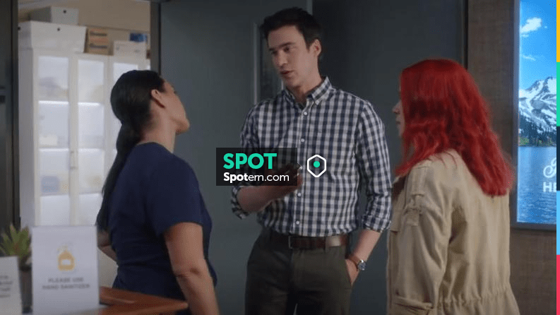 J.Crew Slim Secret Wash Shirt In Faded Gingham worn by Mayor Ben ...