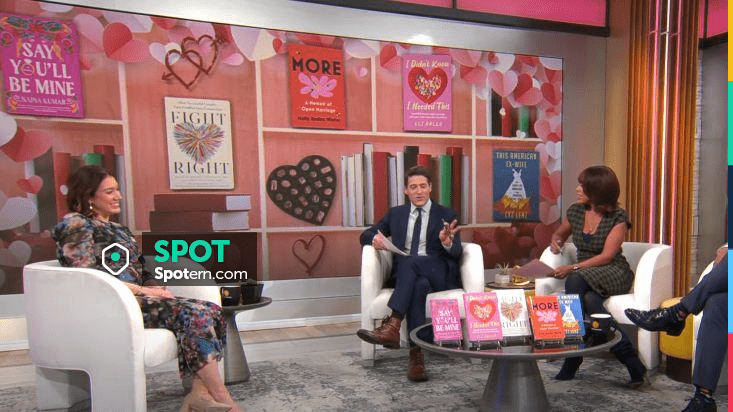 Anne Klein Floral Ruched Long Sleeve Mesh Midi Dress worn by Sarah ...