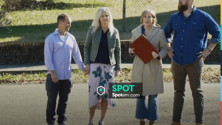 Kate Spade New York Grand Flo­ra Skirt worn by Erin Napier as seen in ...