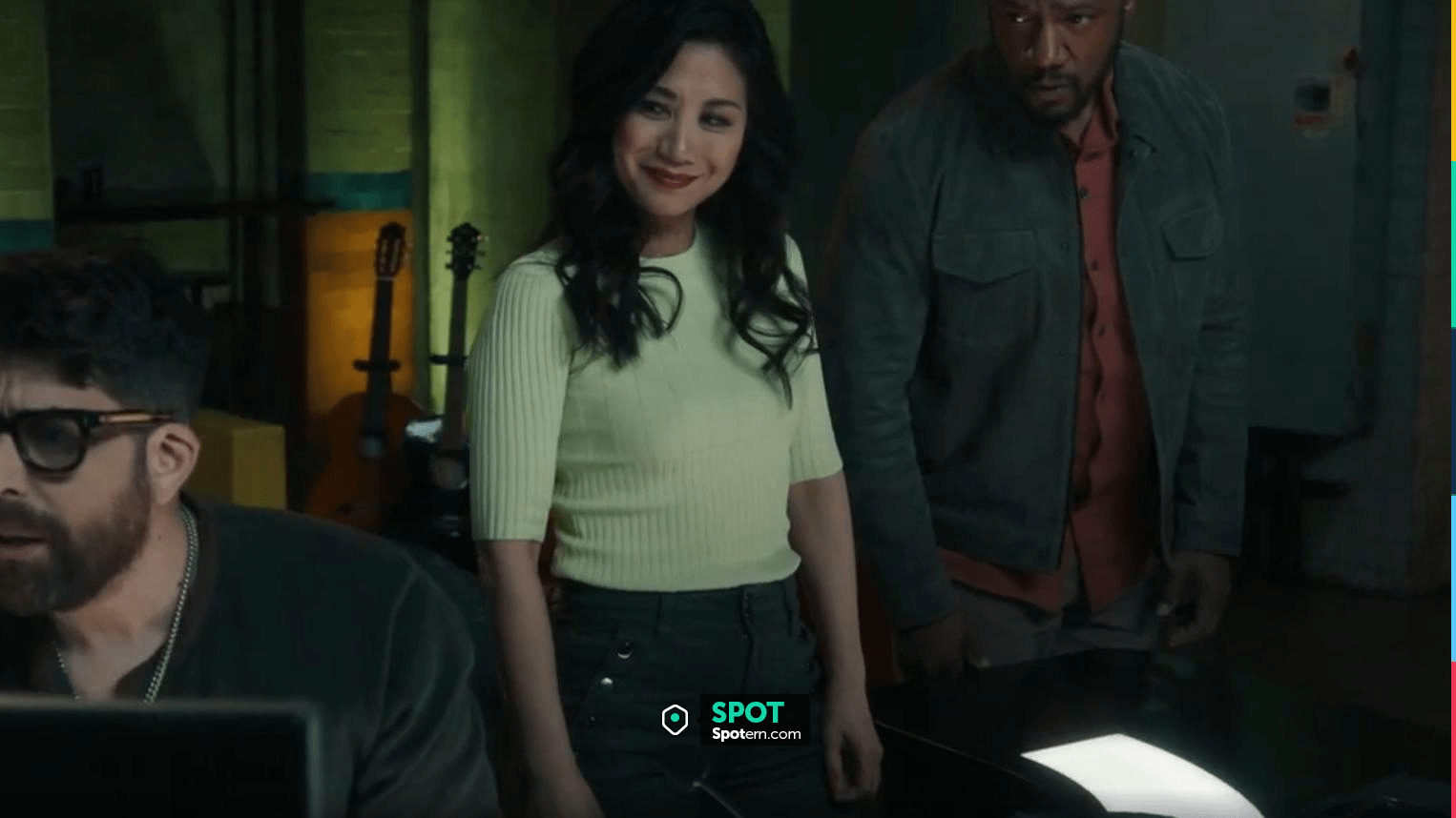 Joe's Jeans Georgia High Rise Stretch Coated Skinny Jeans worn by ...