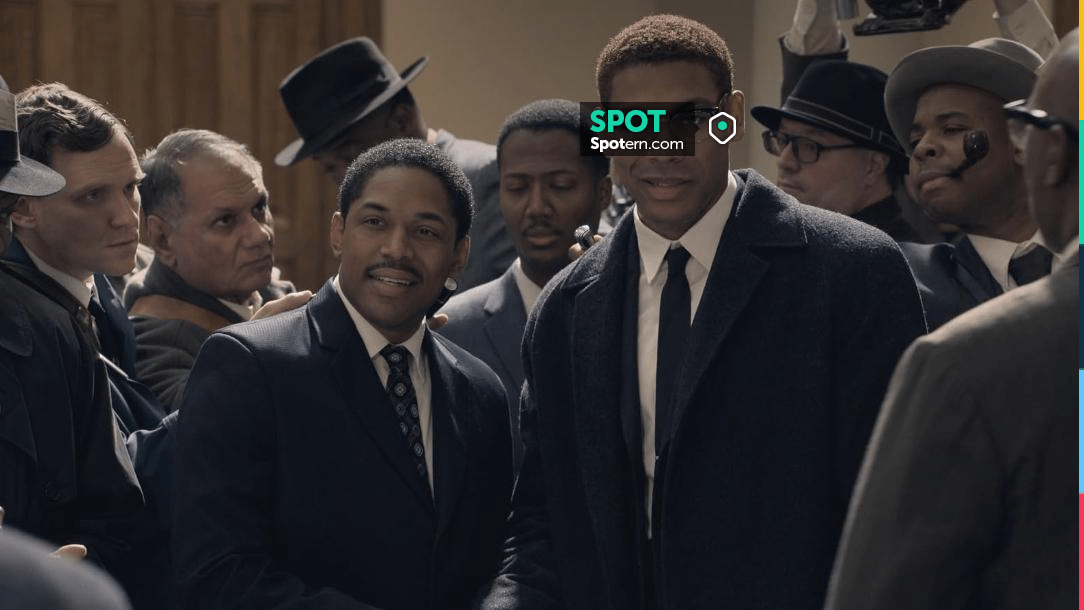 Ray-Ban Clubmaster eyeglasses worn by Malcolm X (Aaron Pierre) as seen ...