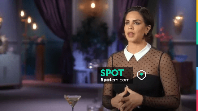 Fleur Du Mal Dot­ted Tulle Col­lared Body­suit worn by Kate Maloney as ...