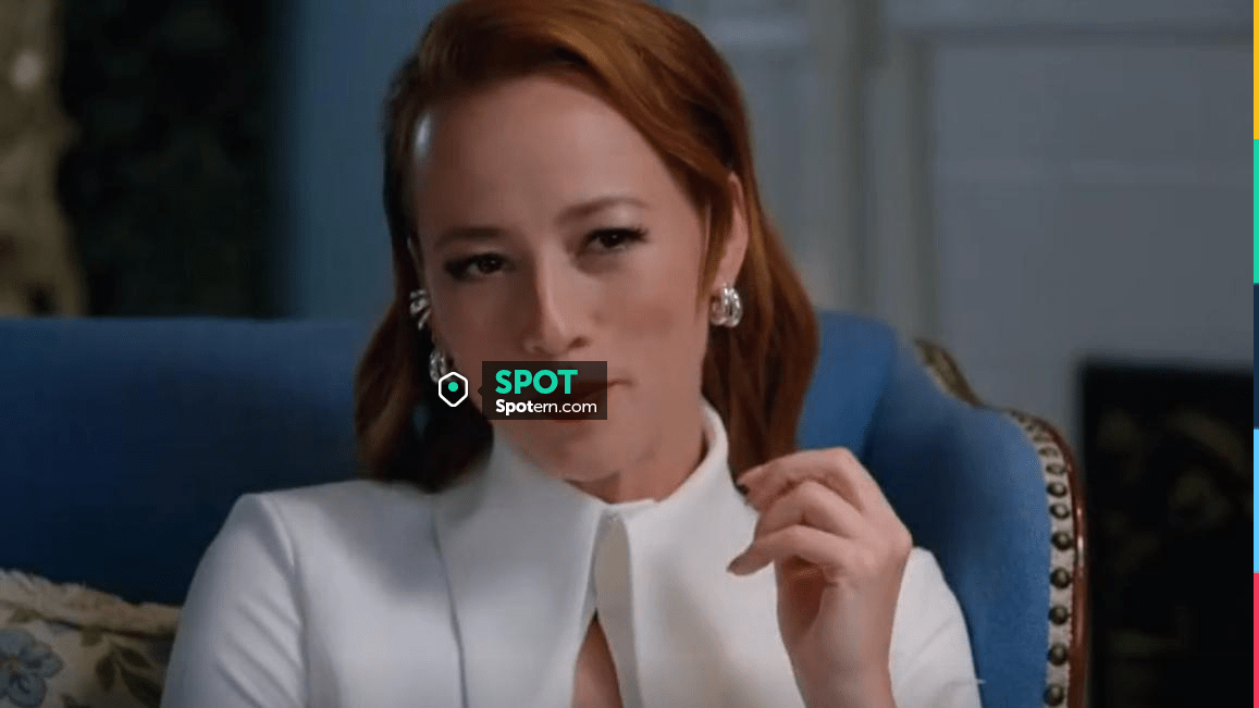 Jenny Bird Flo­rence Ear­rings worn by Karine Vanasse as seen in The ...