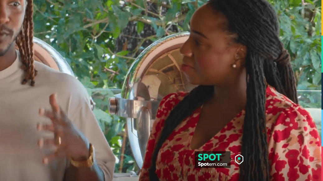 Luxxel Mi­di Dress worn by Shamyra Howard as seen in Couple to Throuple ...
