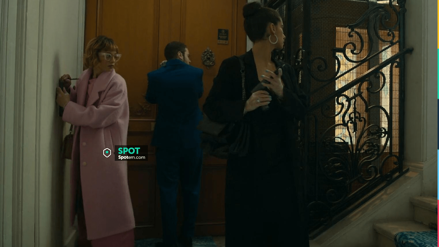 Mango Oversize Wool Coat Pink worn by Keila (Michelle Jenner) as seen ...