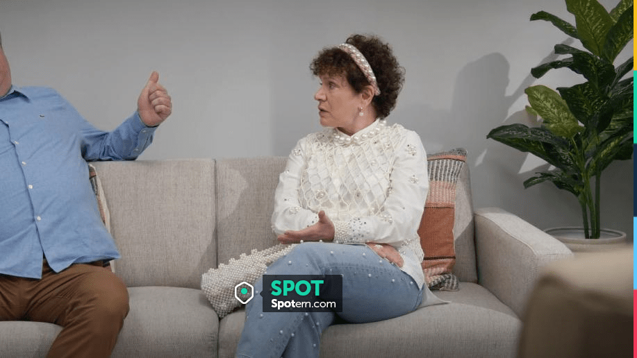 Shrimps Antonia Small Imitation Pearl Beaded Handbag worn by Susie ...