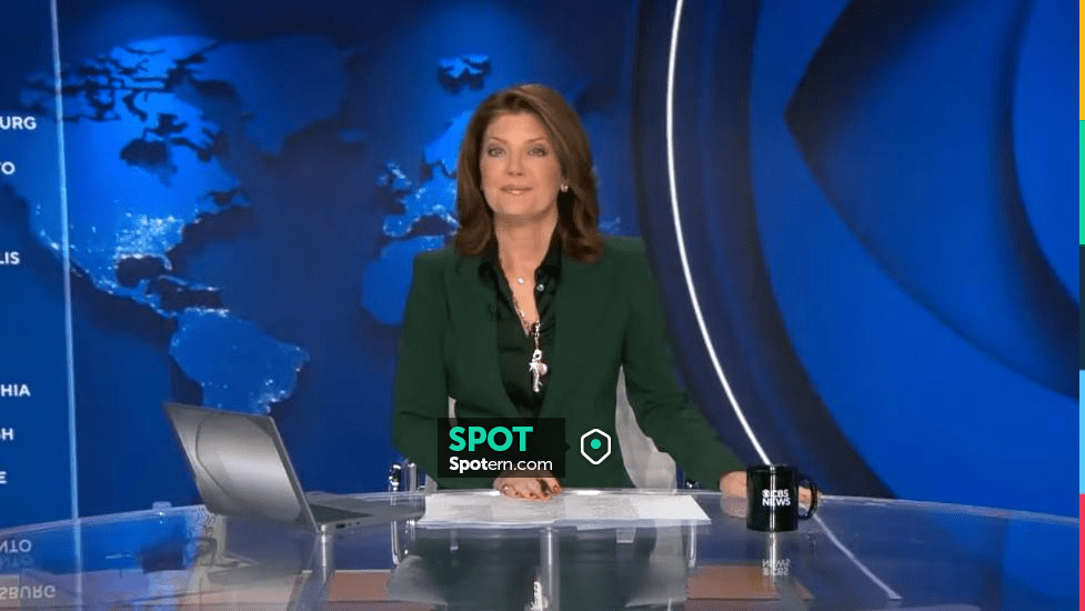 Michael Kors Collection Georgina Blaz­er worn by Norah O'Donnell as ...