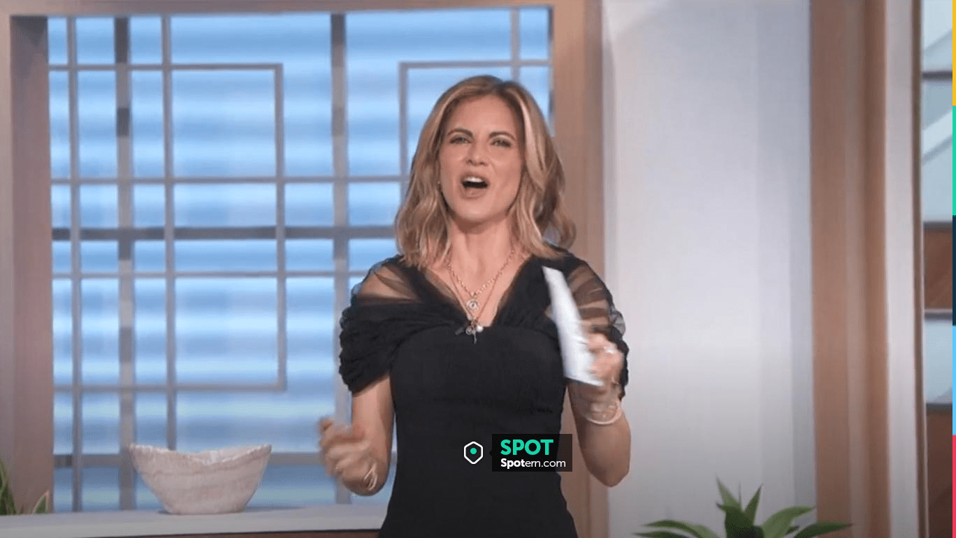 Trina Turk Yu­ma Top worn by Natalie Morales as seen in The Talk on ...