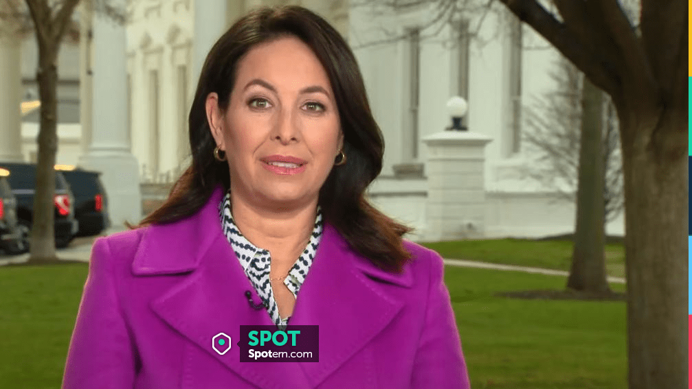 Marella Varna Wool Pea Coat worn by Nancy Cordes as seen in CBS ...