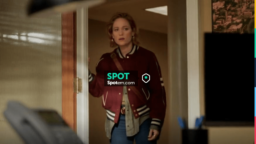 The Great Varsity Bomber Jacket worn by Angie Polaski (Erika ...