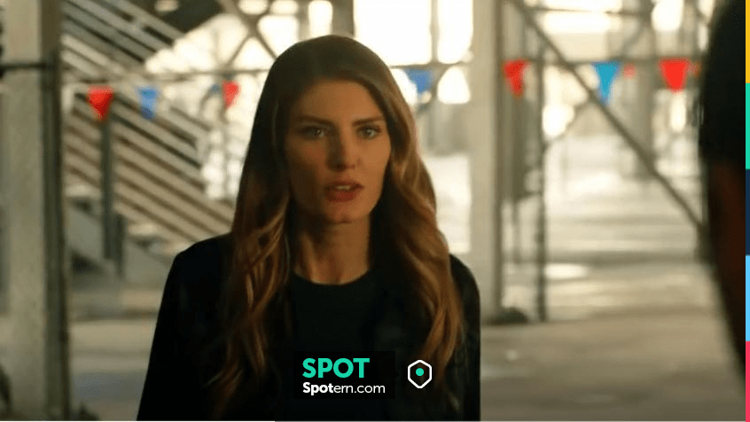 L'Agence Janelle Slim Coat­ed Jack­et worn by Addison Augustine ...