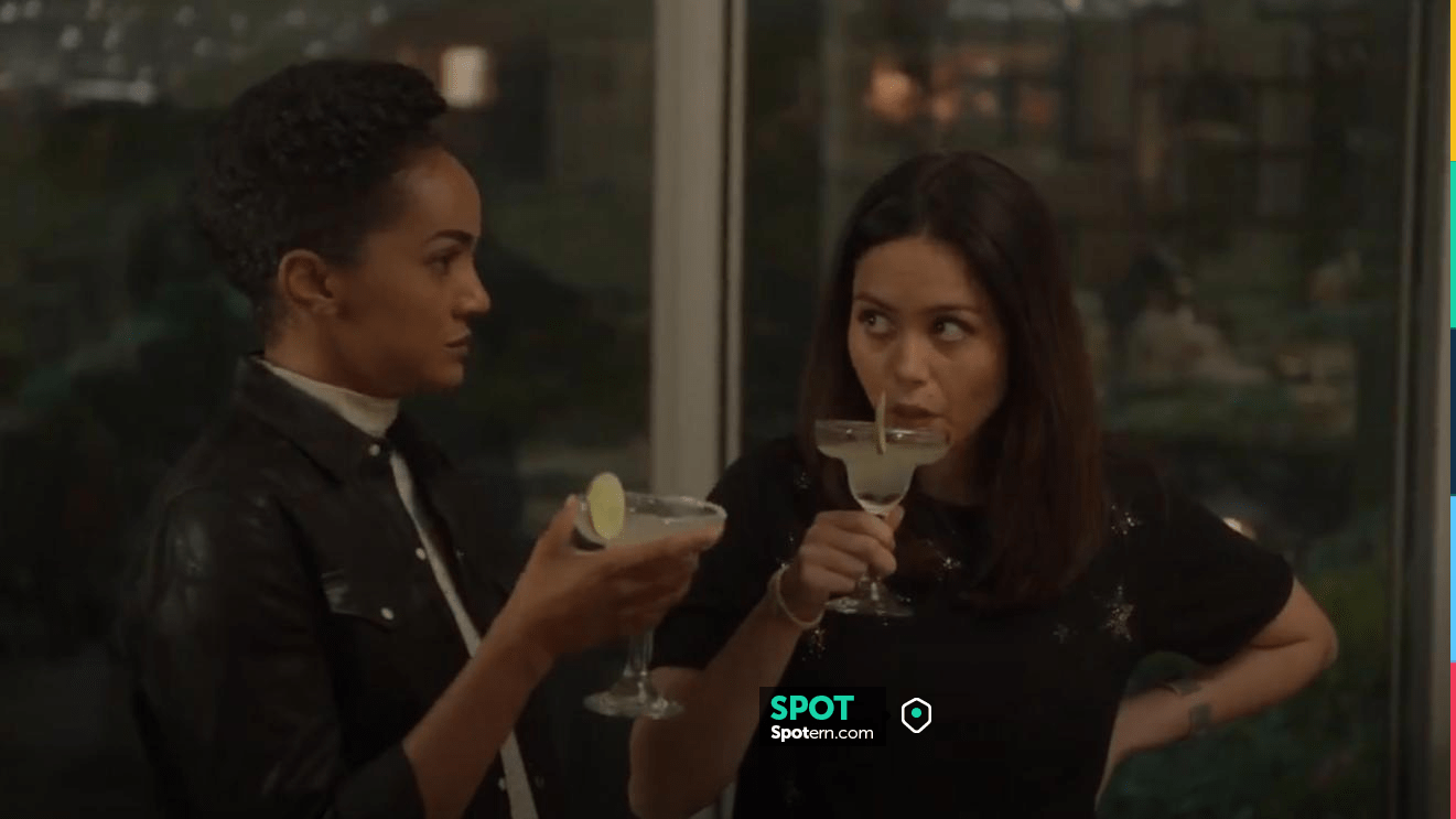 Zadig & Voltaire Ida Rhinestone Star Cashmere Sweater worn by Angela ...