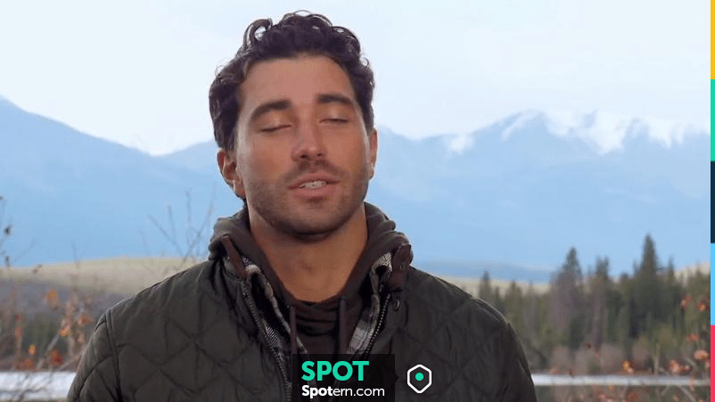 Barbour Quilt­ed Jack­et worn by Joey Graziadei as seen in The Bachelor ...