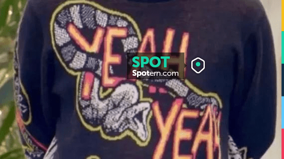 Yeah Yeah Yeahs Snake Jumper porté par Noel Fielding dans The Great ...