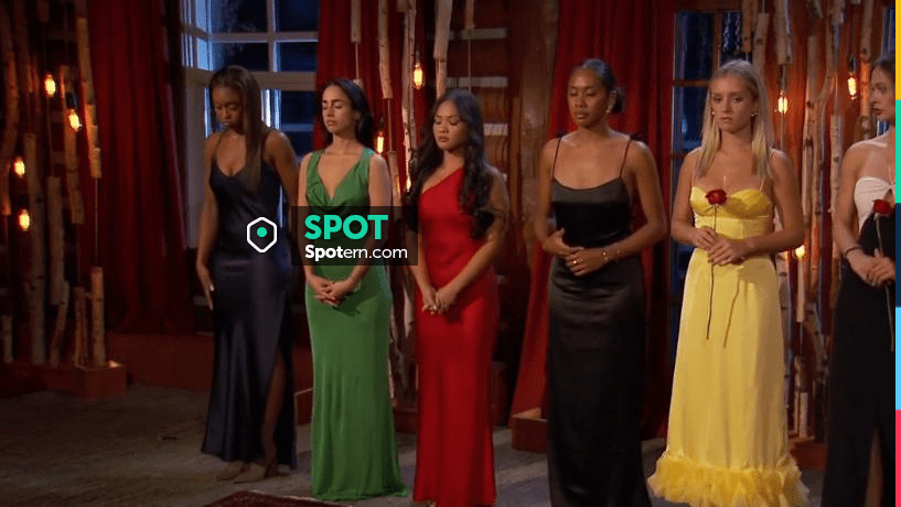Fashion Nova Satin Mi­di Dress worn by Kelsey Toussant as seen in The ...