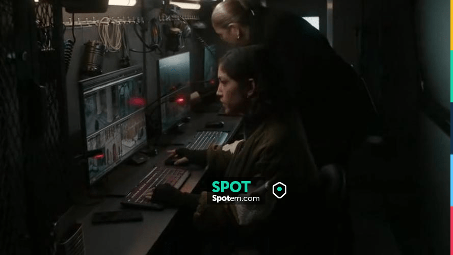 Anthropologie Maeve Embroidered Bomber Jacket worn by Detective Violet ...