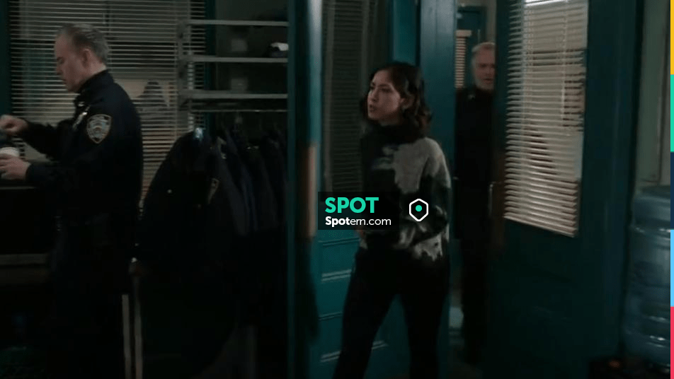 Vince Brushed Floral Knit Pullover Sweater worn by Detective Violet Yee ...