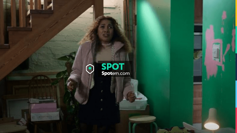 Jdy Luxa Corduroy Short Puffer Jacket in Pink worn by Jaylin Ye as seen ...