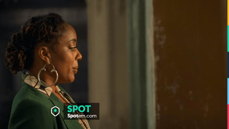 Zara Print­ed Blouse worn by Malika Williams (Zuri Adele) as seen in ...