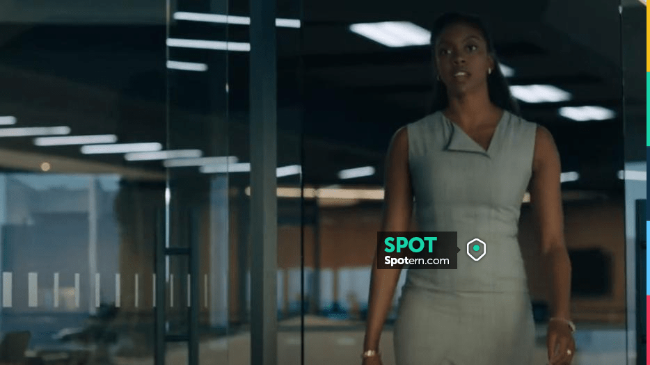 Hugo Boss Dacelynne Plaid Sleeveless Sheath Dress worn by Kate Sacker ...