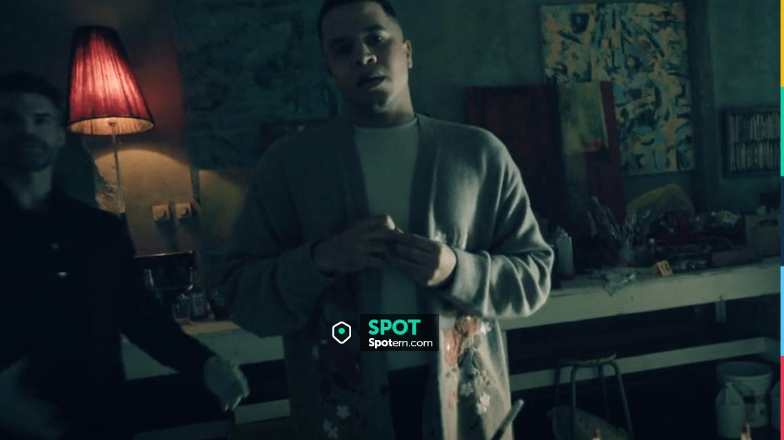 Abercrombie Embroidered Cardigan worn by Craig Young (Ian Collins) as ...