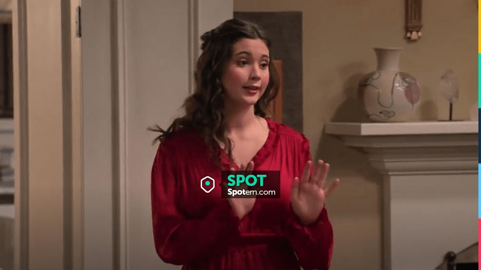 The Kooples Short Red Dress with Shirring worn by Grace Kearney (Sofia Capanna) as seen in ...