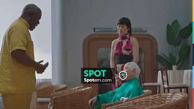 Dries Van Noten Floral-Facquard Straight-Leg Pants worn by Eleanor Chun ...