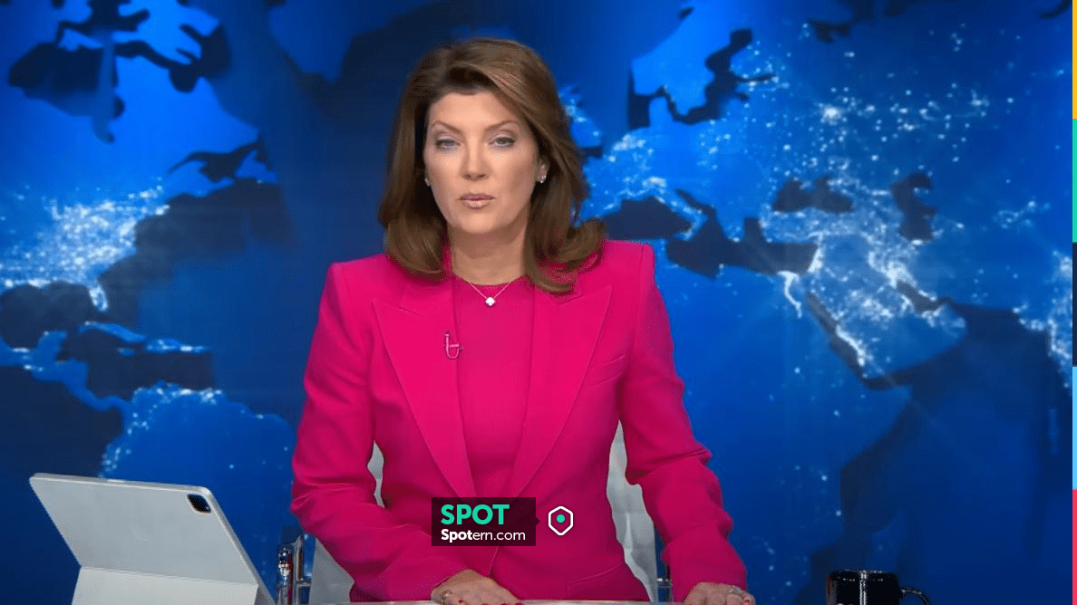 Michael Kors Georgina Sin­gle Breast­ed Blaz­er worn by Norah O'Donnell ...