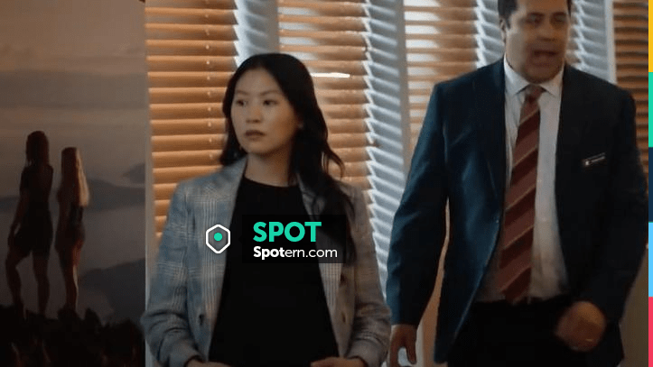 Veronica Beard Beacon Dickey Jacket worn by Tracey (Doralynn Mui) as ...