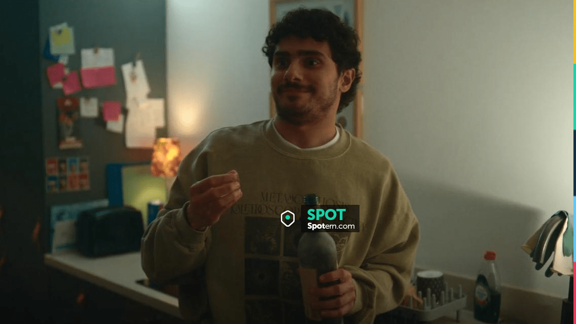 Urban Outfitters Kha­ki Life Cy­cle Sweat­shirt worn by Kash (Bilal ...