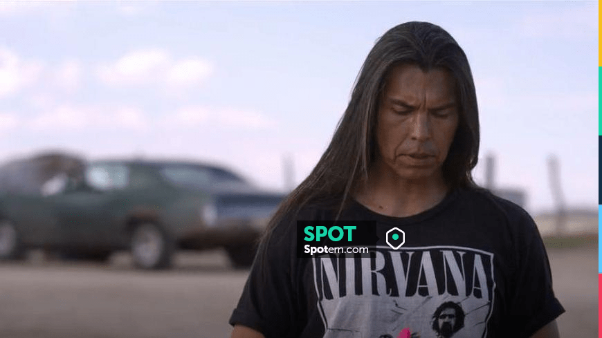 Nirvana Black & White Band Photo Black Tee worn by Peter (David ...